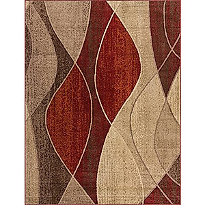 Unique Loom Autumn Collection Area Rug - Plantation (Rectangular 10' 0" x 13' 0", Multi/ Beige)