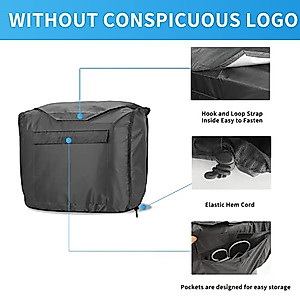 Joramoy Generator Covers Waterproof for Honda Inverter Generators EU2200i EU2200ic EU2000i EU2000ic Camo Companion for Honda Power Equiment Heavy Duty 420D Oxford Cover