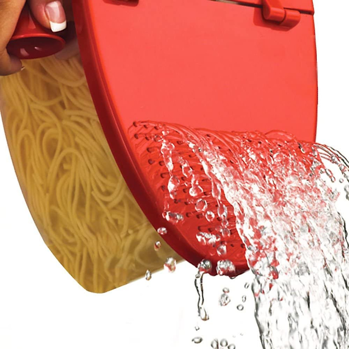 MOCHEE Microwave Pasta Boat with Strainer Pasta Cooker for Pasta, Rice, Vegetables, Chicken