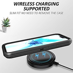 TASHHAR Phone Case for iPhone 12 Case, iPhone 12 Pro, Heavy Duty Hard Shockproof Armor Protector Case Cover with Belt Clip Holster for Apple iPhone 12 6.1 2020 Phone Case (Black)