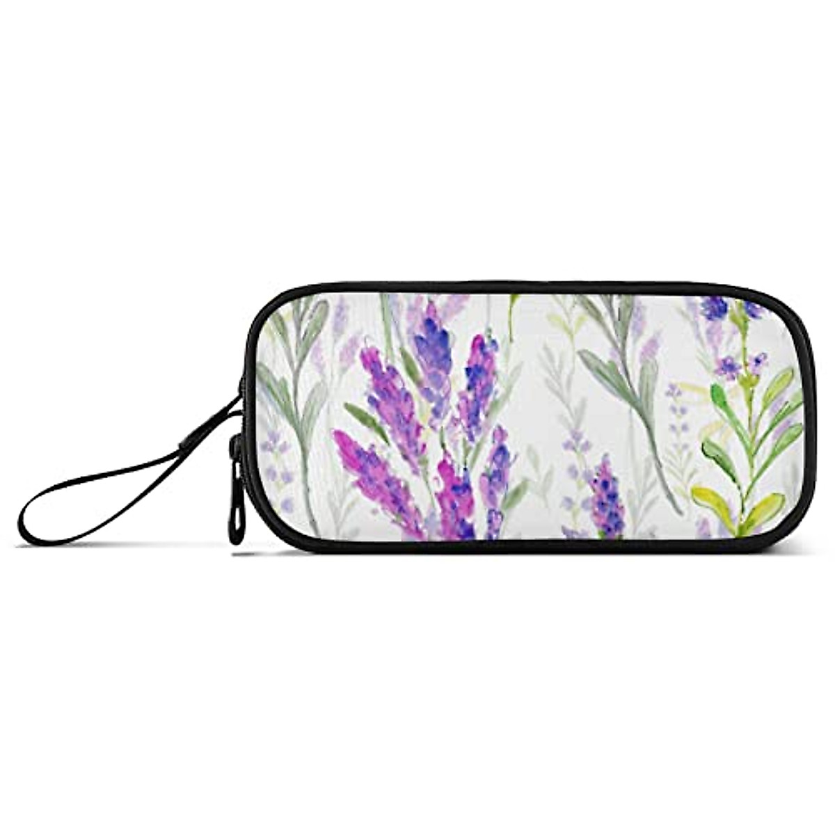 ALAZA Big Capacity Pencil Pen Case Office College School Large Storage Purple Lavender Spring(l1) Makeup Brush Pouch Holder Box Organizer(228cr1a)