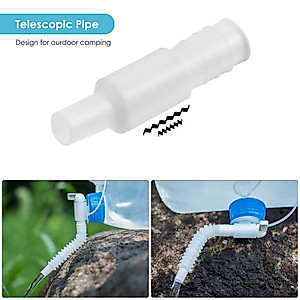 Gowithwind Collapsible Water Container Jug, 5.3 Gallon BPA Free Water Storage Carrier with Spigot, for Camping Backpacking Hiking Outdoors & Emergency, Food-grade Foldable Portable Survival Gear