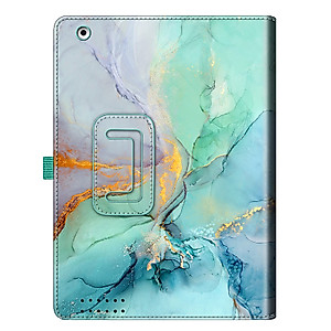 Fintie Folio Case for iPad 4th Generation (2012 Model), iPad 3rd Generation (2012 Model), iPad 2 (2011 Model) 9.7 inch Tablet - Smart Stand Protective Cover with Auto Sleep Wake, Emerald Marble