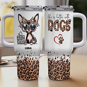 Personalized Dog Tumber with Xoloitzcuintli Dog’s Name – Custom Cup for Dog Moms, Ideal Gift for Women, Girlfriend, Best Friend, Christmas Gifts U5rPdl