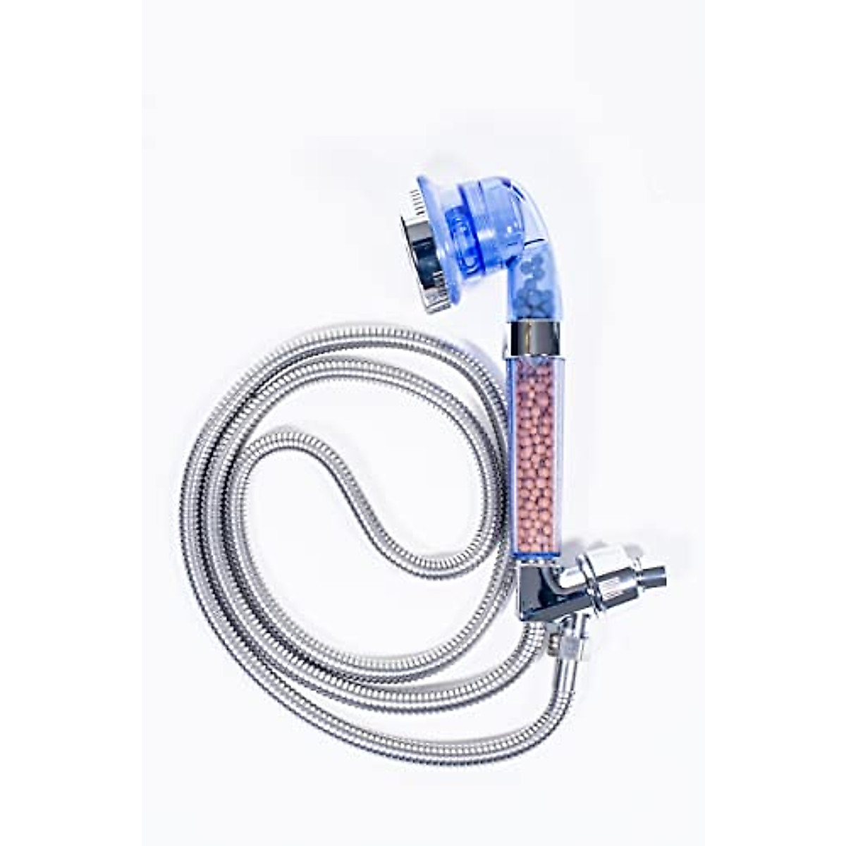 Shower with Power Shower Head with Handheld Shower Head Filter for Hard Water. High Pressure Showerhead with 3 Spray Modes. Includes Bracket and 6 ft hose.