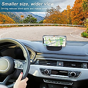 Car Phone Holder, Car Phone Mount Silicone Car Pad Mat for Various Dashboards, Dashboard Phone Holder for Car, Slip Free Desk Phone Stand Compatible with iPhone, Samsung, Android Smartphones (Black)