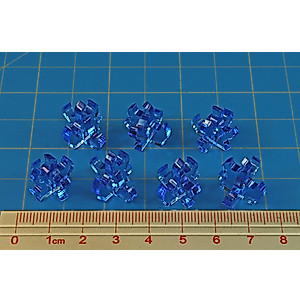 LITKO Flame Marker | Fire Spell Effect Indicator | Plasma | Toxic | Inferno | Blast | Compatible with Dungeons & Dragons, Pathfinder & Tabletop Wargames (Fluorescent Blue, Small)