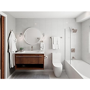 Pfister Bruxie Towel Hook, Bathroom Towel Hook, Wall-Mounted, Screw-in, Spot Defense Brushed Nickel Finish, BRHBIE0GS