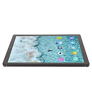 Honio Tablet PC, Dual Card Dual Standby 2560x1600 Resolution 2.4G 5G WiFi 100-240V 4GB RAM 64GB ROM 10.1 Inch Tablet 12 (US Plug)