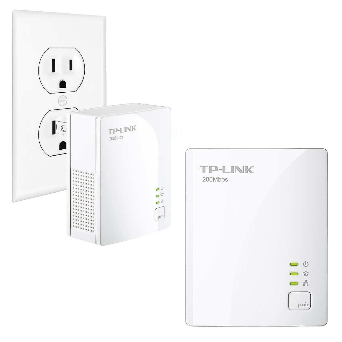 TP-Link AV200 Nano Powerline Adapter Starter Kit, up to 200Mbps (TL-PA2010KIT)