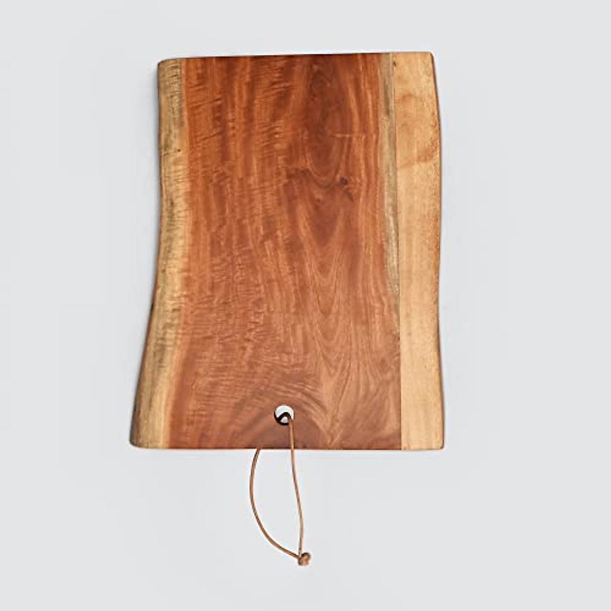 My Savory Table Hand Crafted Live Edge Acacia Wood Cutting Board, Wooden Chopping Board for Professional and Home Kitchen Use, 20 x 11 Inch