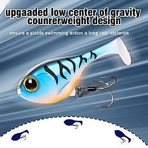 Fishing Lures-Fishing Equipment Fishing Lures bass Fishing Tackle bass Lures Soft Bionic Fishing Lure Fishing Teasers Fishing Bait bass Fishing Lure Fishing Gifts for Men (A-3PCS-2)