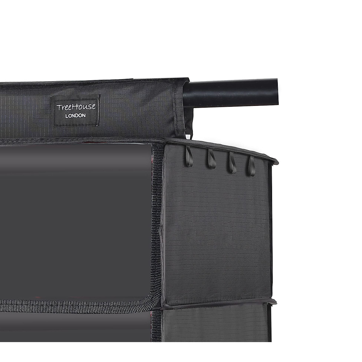 TreeHouse London XL Fedora Hat Rack with Dust Cover - Closet Hanging Cap Organizer - Pack of 2 Cowboy Hat Holder - Storage Shelf Organizer for Men & Women - For Bowler & Wide Brim Hats, Dustproof