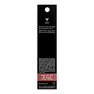 e.l.f. Ride Or Die Lip Balm, Ultra-Hydrating Tinted Lip Balm, Infused with Jojoba Oil, Sheer Finish, Tough Cookie, 0.42 Oz (12g)