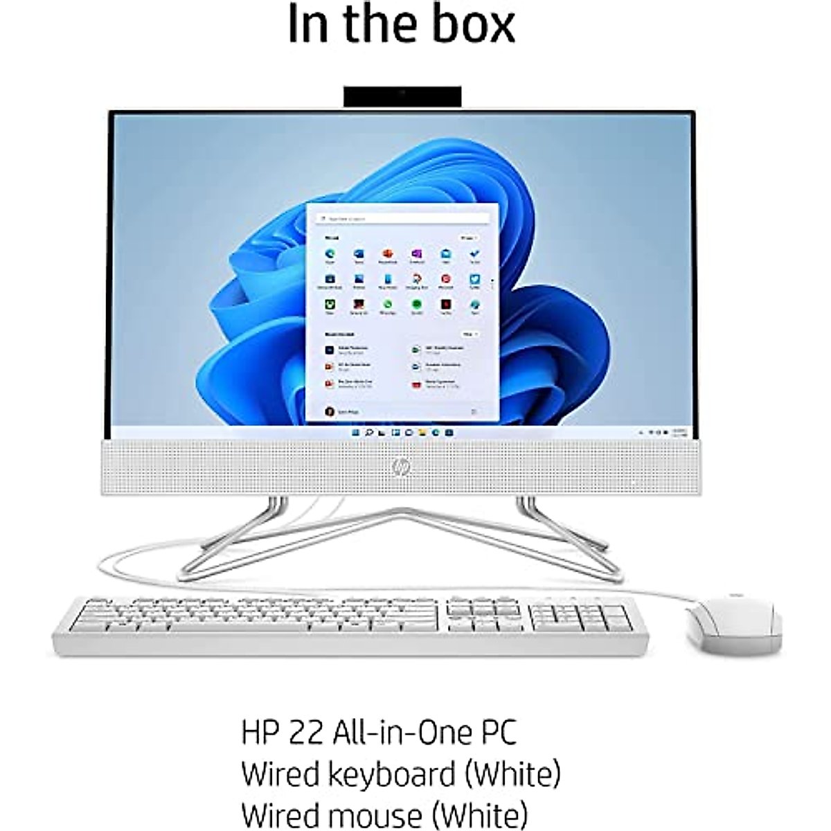 HP 22 AIO 21.5" FHD All-in-One Business Desktop Computer [Windows 11 Pro], Intel Celeron J4025 (up to 2.9 GHz), 16GB DDR4 RAM, 1TB SSD, WiFi, Bluetooth 4.2, HDMI, RJ-45, Keyboard & Mouse, w/Battery