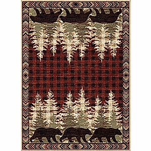Mayberry Rug Blowing Rock Area Rug, 2'3"x3'3", Red