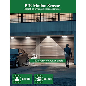 Motion Sensor Light Bulbs Outdoor, 9W (60 Watt Equivalent) 800LM, 4-Pack A19 Security LED Bulb 5000K Daylight White, E26 Motion Activated LED Bulb, for Front Door Porch Garage Basement Hallway