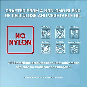 BetterBone - All-Natural, Nylon-Free Dog Chew Toys - Soft Density - Ideal for Light to Moderate Chewers - Non-Toxic, Promotes Dental Health, Splinter-Resistant, Sustainably Made