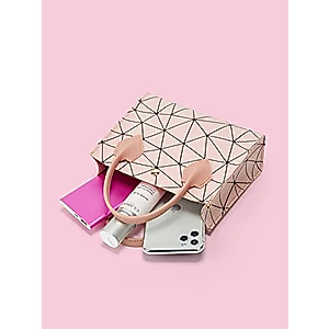 GORGLITTER Women's Geometric Tote Bags Top Handle Satchel Handbag Shoulder Handbag Purses Pink One Size