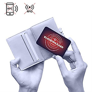 ScanAndBuyWall - 4 pack Blocking Cards - Protect Your Identity with Our NFC/RFID Blocking Card - Secure Your Data - Prevent RFID Scanning