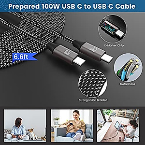 45W Super Fast Charger Type C, [2 PACK] 45 Watt USB-C Charger PD/PPS Wall Charging Block for Samsung Galaxy S23 Ultra/S23+/S22 Ultra/S22+/S22/S20 Ultra/Note 10 Plus, Galaxy Tab S8(with 2x 6.6ft Cable)