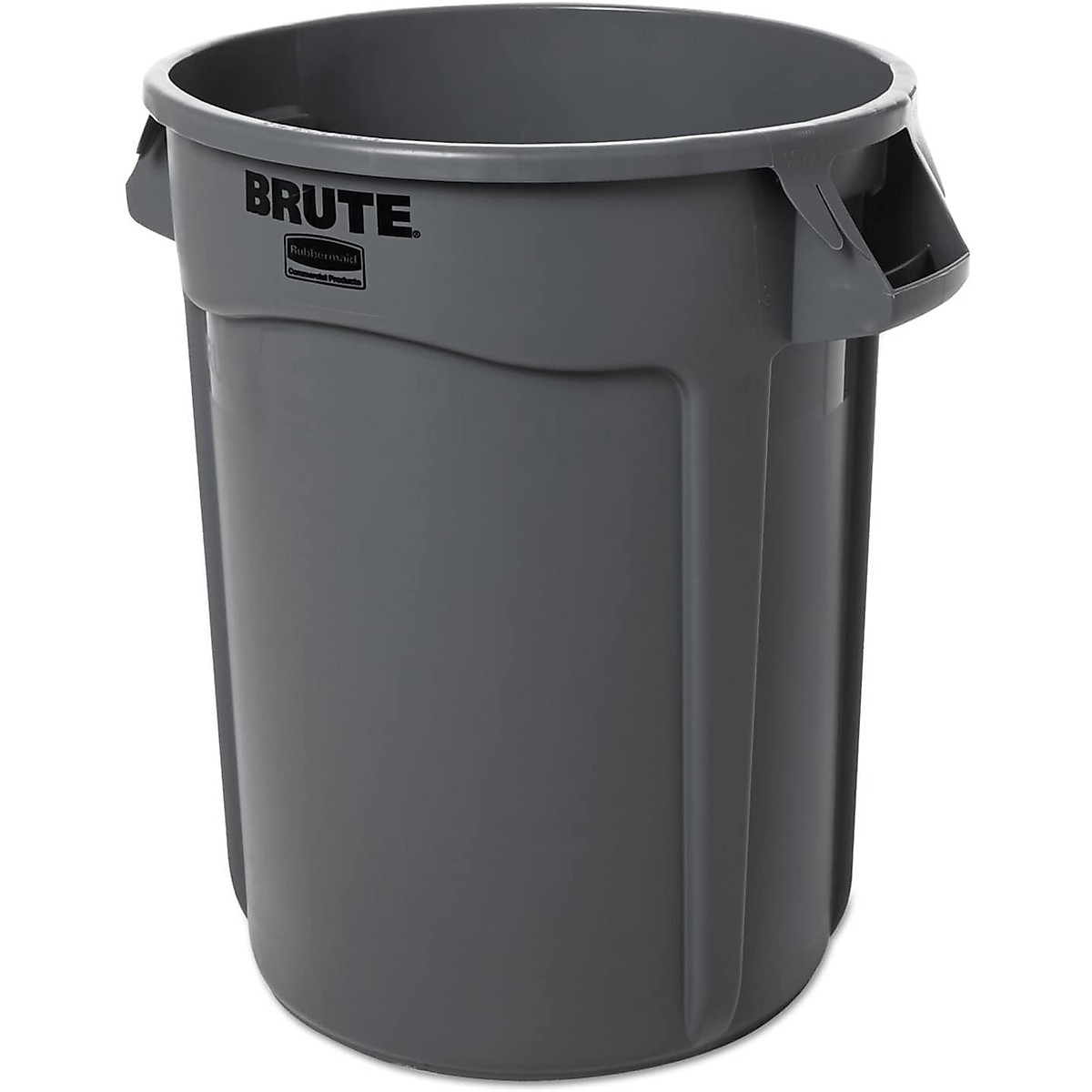 Rubbermaid Commercial 263200GY Round Brute Container Plastic 32 gal Gray (One Pack)