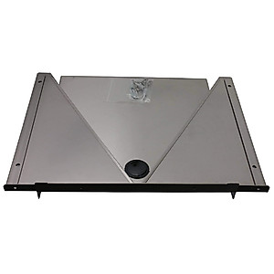 GSW Stainless Steel Reinforced Edge Wall Mount Microwave Oven Wall Shelf NSF Approved (18" W x 18" L x 12" H)