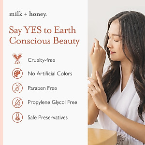 milk + honey Liquid Hand Soap No. 35, Moisturizing Hand Soap with Blood Orange, Lemongrass, and Ginger, Bright and Citrus Natural Hand Soap, 12 Fl Oz