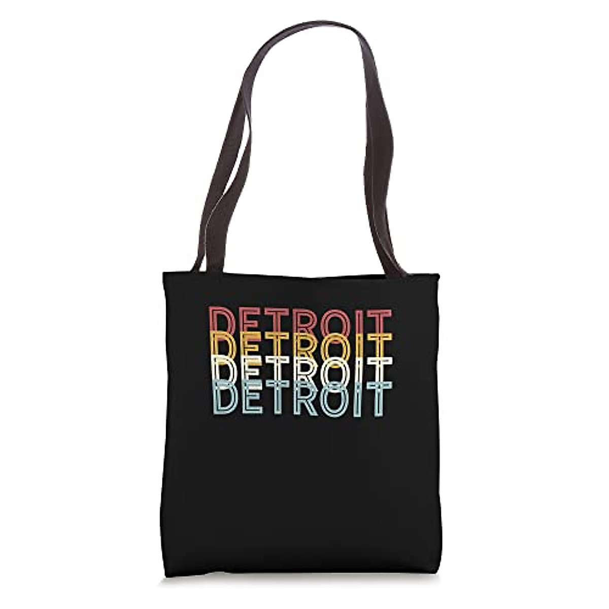 US American City 70's Retro USA - Vintage Detroit Tote Bag