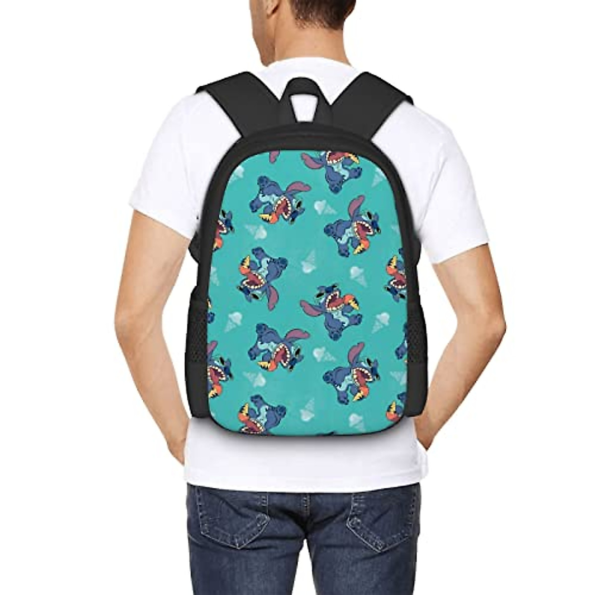 Cartoon Stitch Backpack Cute Bag For Women Men Large Capacity Tote Bag For Office Work Travel Outdoorss Laptop Backpack