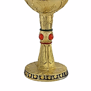 Things2Die4 Set of 2 Egyptian Wine Goblets Winged Isis/Pharaoh 6 oz.