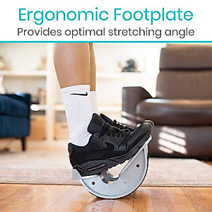 Vive Foot Rocker - Dual Calf Stretcher for Achilles Tendinitis, Heel, Feet, Shin Splint, Plantar Fasciitis Pain Relief- Stretches Strained Leg Muscle- Ankle Wedge Stretch Improves Flexibility (2 Feet)