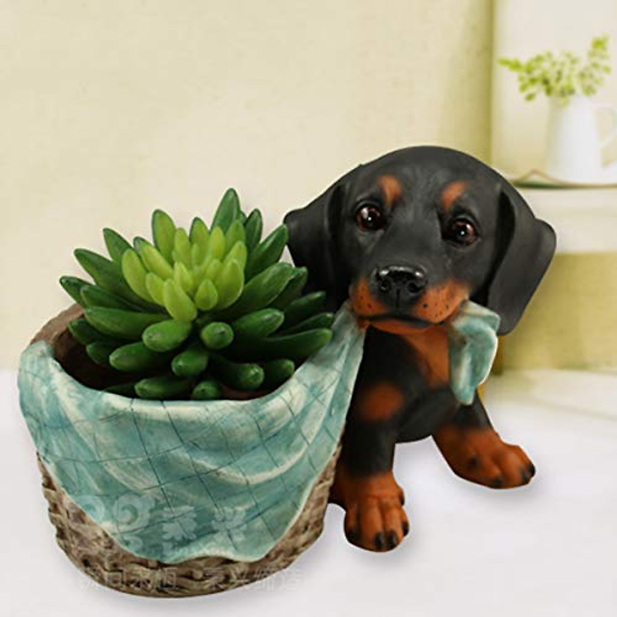 1PC resin flower pot Resin Container desktop decor Desktop Candle Holder Plant Holder Pottery planter flower pots Unique Pot desk topper lovely flower pot Cartoon flower pot stand