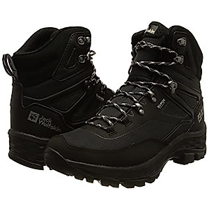 Jack Wolfskin Men's Rebellion Guide Texapore Mid Hiking Shoe Backpacking Boot, Black, 11