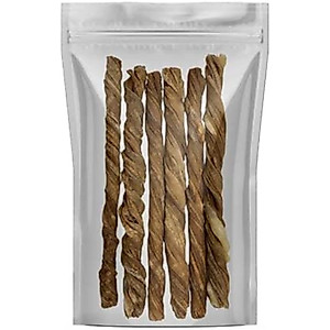 Best Dog Chews Tripe Twists 100% Natural Delicious and Rich in Protein Long Lasting Crunchy Treats Beef Jerky, Bully Sticks for All Breed Sizes Dogs and Puppies - 10 inch (6 Count)
