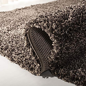 SAFAVIEH California Shag Collection Accent Rug - 2'3" x 5', Mushroom, Non-Shedding & Easy Care, 2-inch Thick Ideal for High Traffic Areas in Entryway, Living Room, Bedroom (SG151-8181)