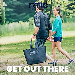 RTIC Ultra-Tough Tote Bag, Waterproof for Beach, Pool, Towel, Grocery, Shopping, Camping, Picnic, Travel, Boat, Heavy-Duty, Puncture Resistant, Large, Grey