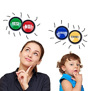 MyMealivos Set of 4, The NO, YES, Sorry and Maybe Buttons