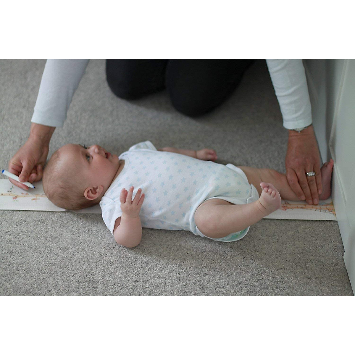 TALLTAPE - Portable Roll-up Height Chart Plus 1 Sharpie Marker Pen to Measure Children Growth from Birth, Choice of 10 Designs, a Memento for Life (Luxury Wild Animal, Large Talltape)