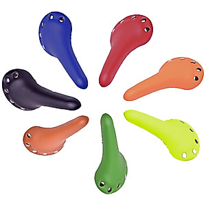 Retrospec Bicycles 6 Button Track/Velo Saddle, Pink