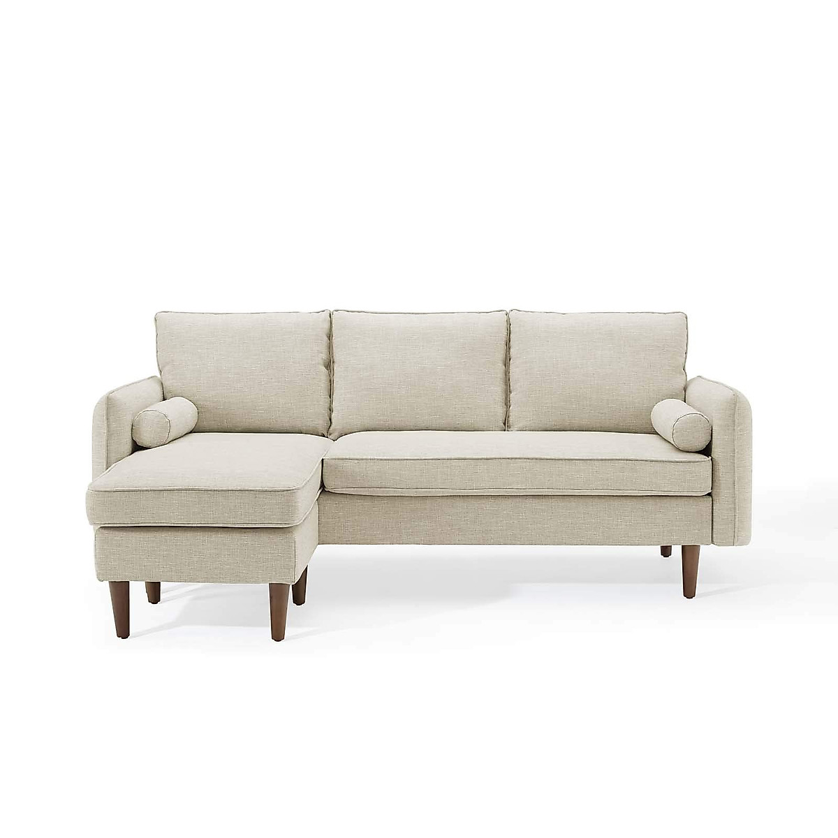 Modway EEI-3867-BEI Revive Upholstered Right or Left Sectional Sofa, Beige
