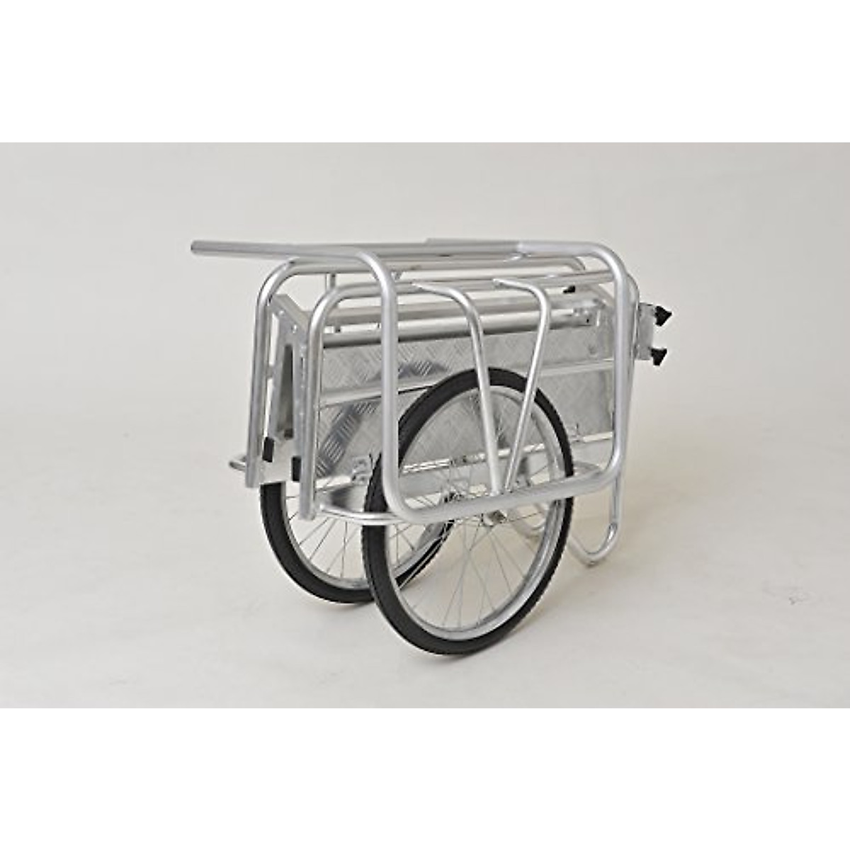 Living Out Folding Aluminum Rear Car, Compact Type, Folding Rear Car, Compact, Easy Storage, Agricultural Work, No Puncture Tires, Load Capacity 176.4 lbs (80 kg), Container Box
