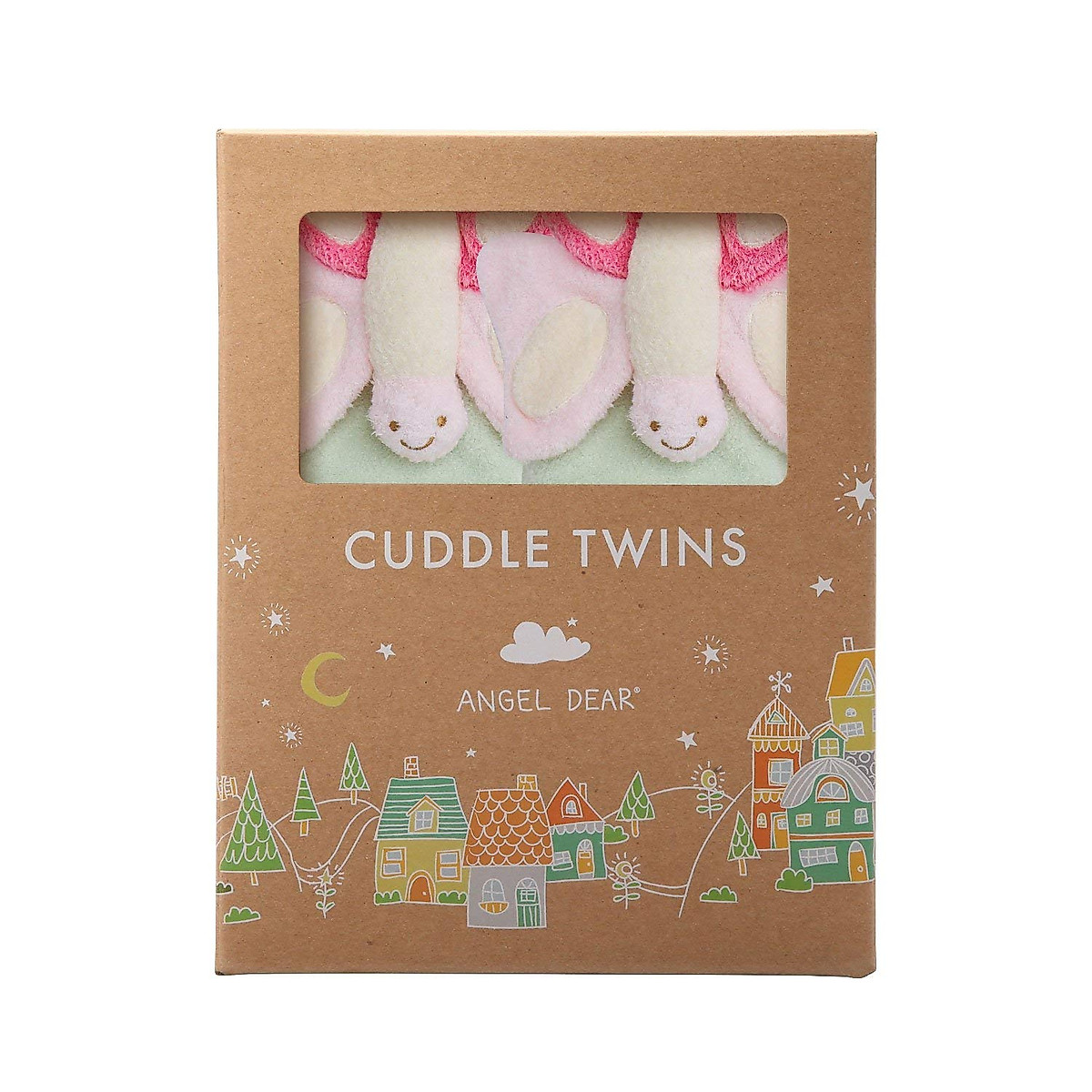 Angel Dear Twin Set 2 pcs Blankies Box. (Green Butterfly)