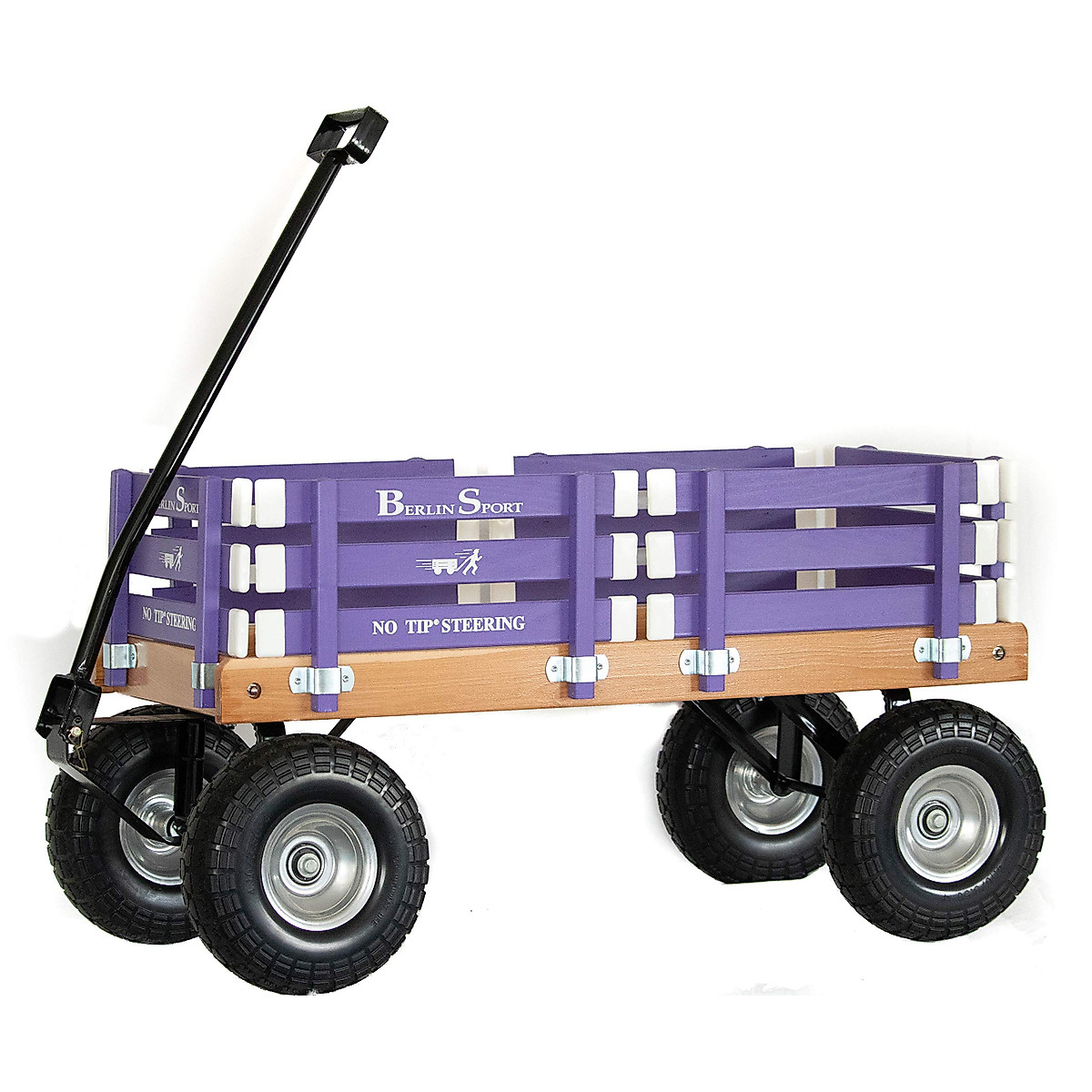 Berlin Flyer Sport Wagon - Model F410 - Amish Made in Ohio, USA - 10" No-Flat Tires (Purple)