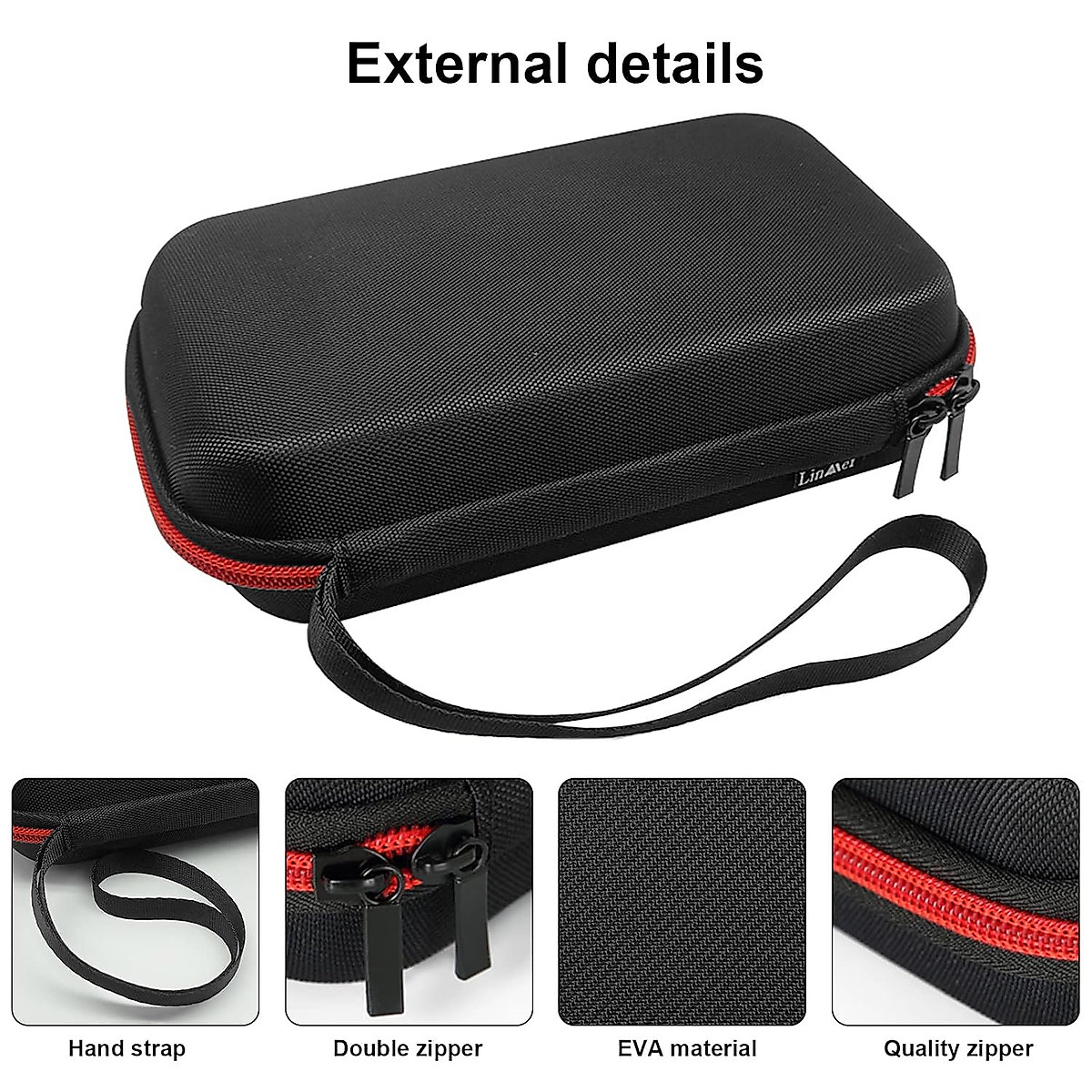 LinMei Travel Trimmer Case Compatible with One blade QP6510/70 QP6520/70 Pro Wet Dry Electric Shaver Hard Portable Storage Carrying Case for Shavers and Accessories