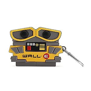 Compatible with Beats Studio Buds Case 2021,Cute and Fun 3D Cartoo nanime and Movie Character Heads with Silicone Design Protective Cover with Keychain (Wall-e)