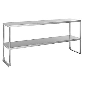 Kratos 18"x60" Double Overshelf for Worktables