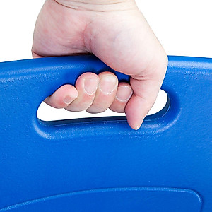 TCE ATR6300U Torin Rolling Creeper Garage/Shop Seat: Padded Mechanic Stool with Tool Tray Storage, Blue