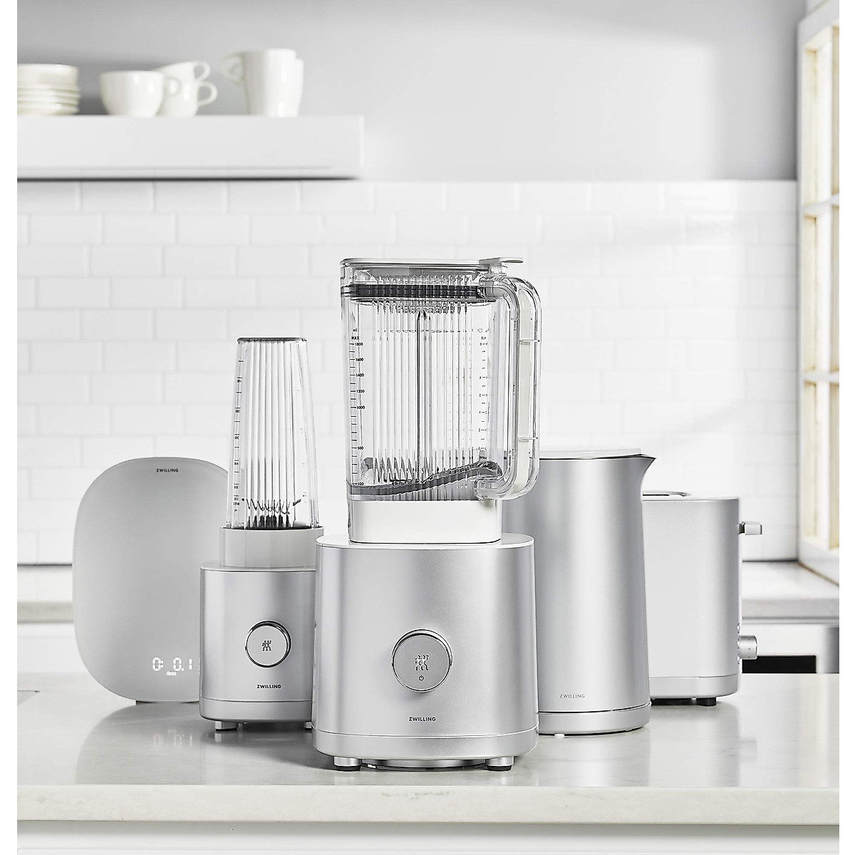 ZWILLING Enfinigy Cool Touch 1.5-Liter Electric Kettle, Cordless Tea Kettle & Hot Water, Silver