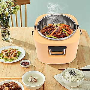 Bathrena Insulated Soup Carrier Coolers, 2.5 Gallon Portable Commercial Food Warmer Hot Box for Food Storage Hot Box Food Warmer, Keep Hot Food For 4-6 hours (Red)